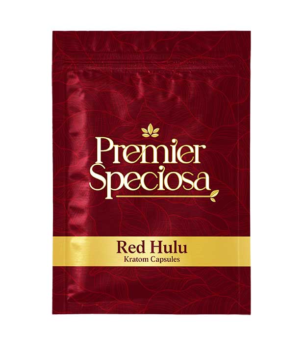 Red Hulu Kratom Capsules | Premier Speciosa